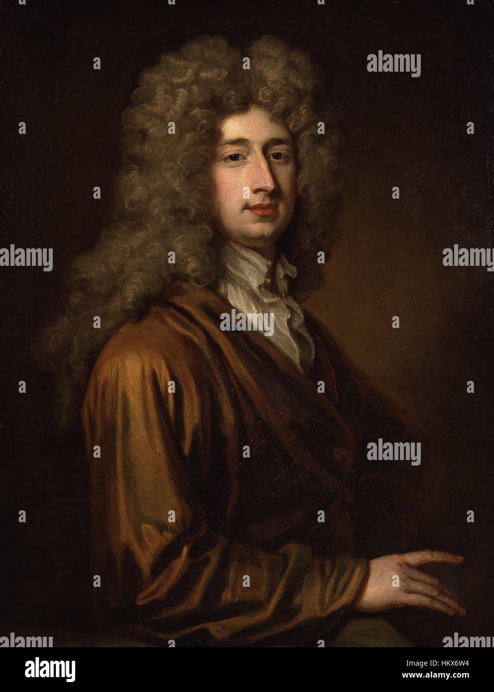 This oil painting by Sir Godfrey Kneller, Bt, depicts John Dormer. The ...