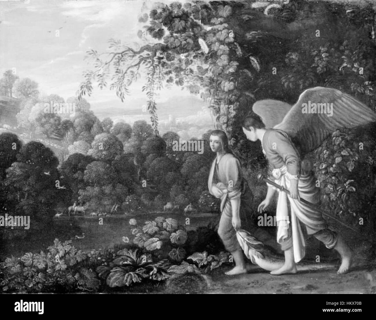 *Kopie nach Adam Elsheimer - Tobias und der Engel* is a copy of the ...