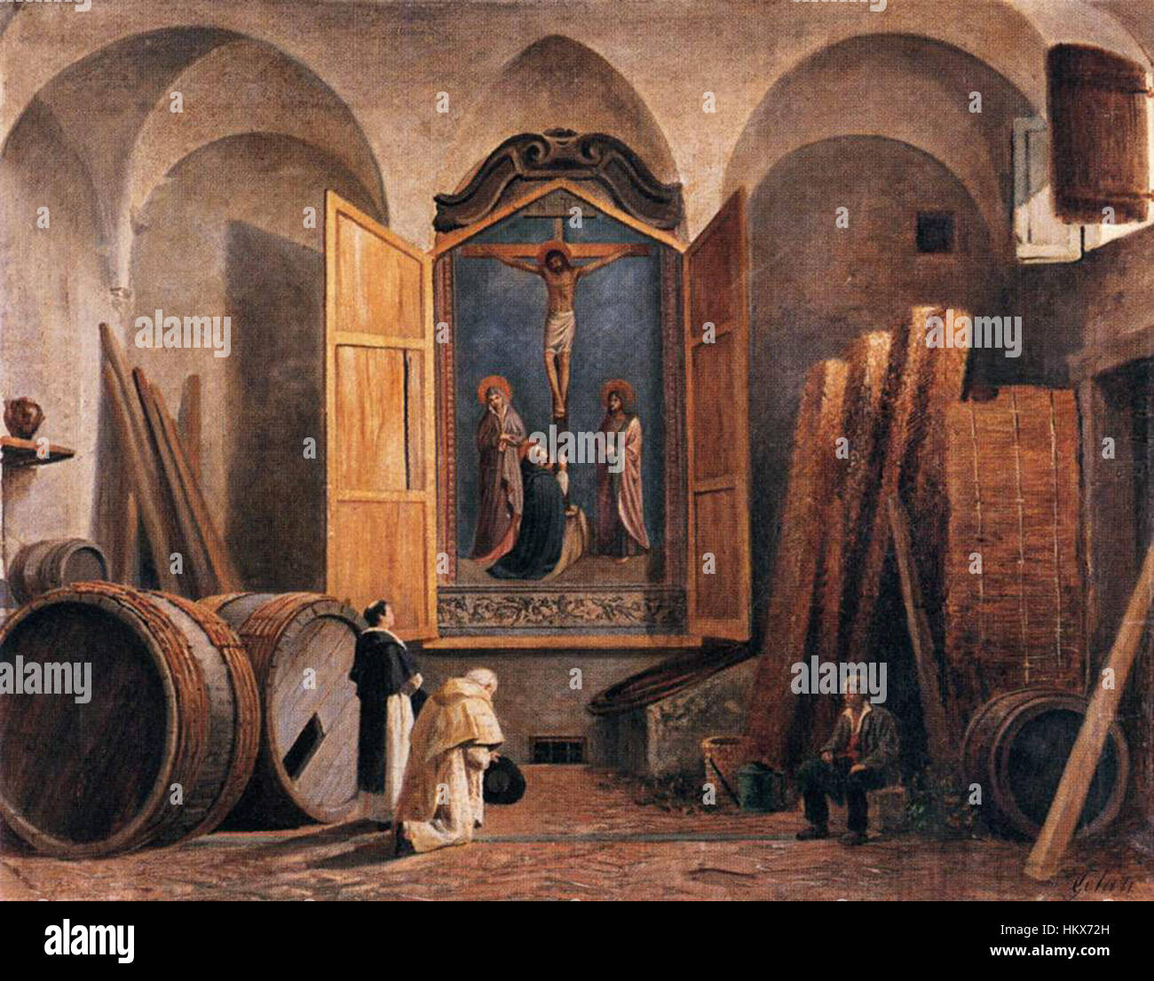 Lorenzo Gelatiâ€™s work depicts the famous Fra Angelico frescoes in the ...