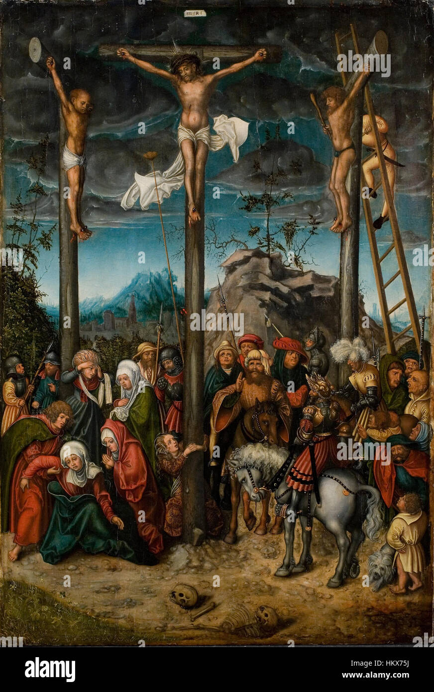 'The Crucifixion' by Lucas Cranach the Elder depicts the dramatic ...
