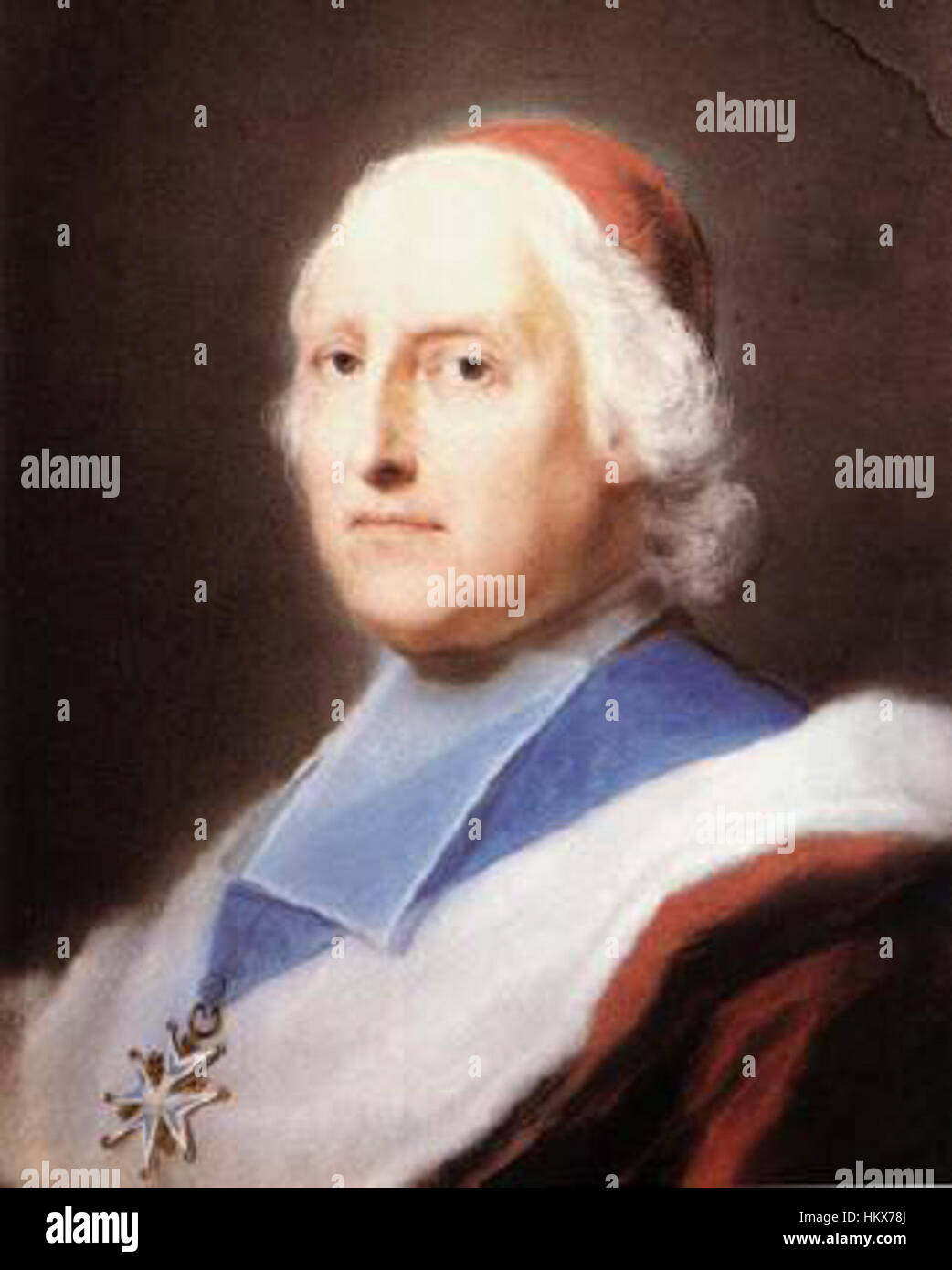 A portrait painting of Melchior de Polignac, showcasing the refined ...