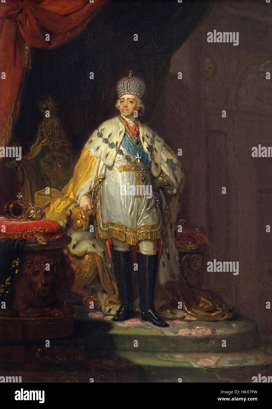 This portrait of Tsar Pavel I by Russian artist Borovikovsky showcases ...