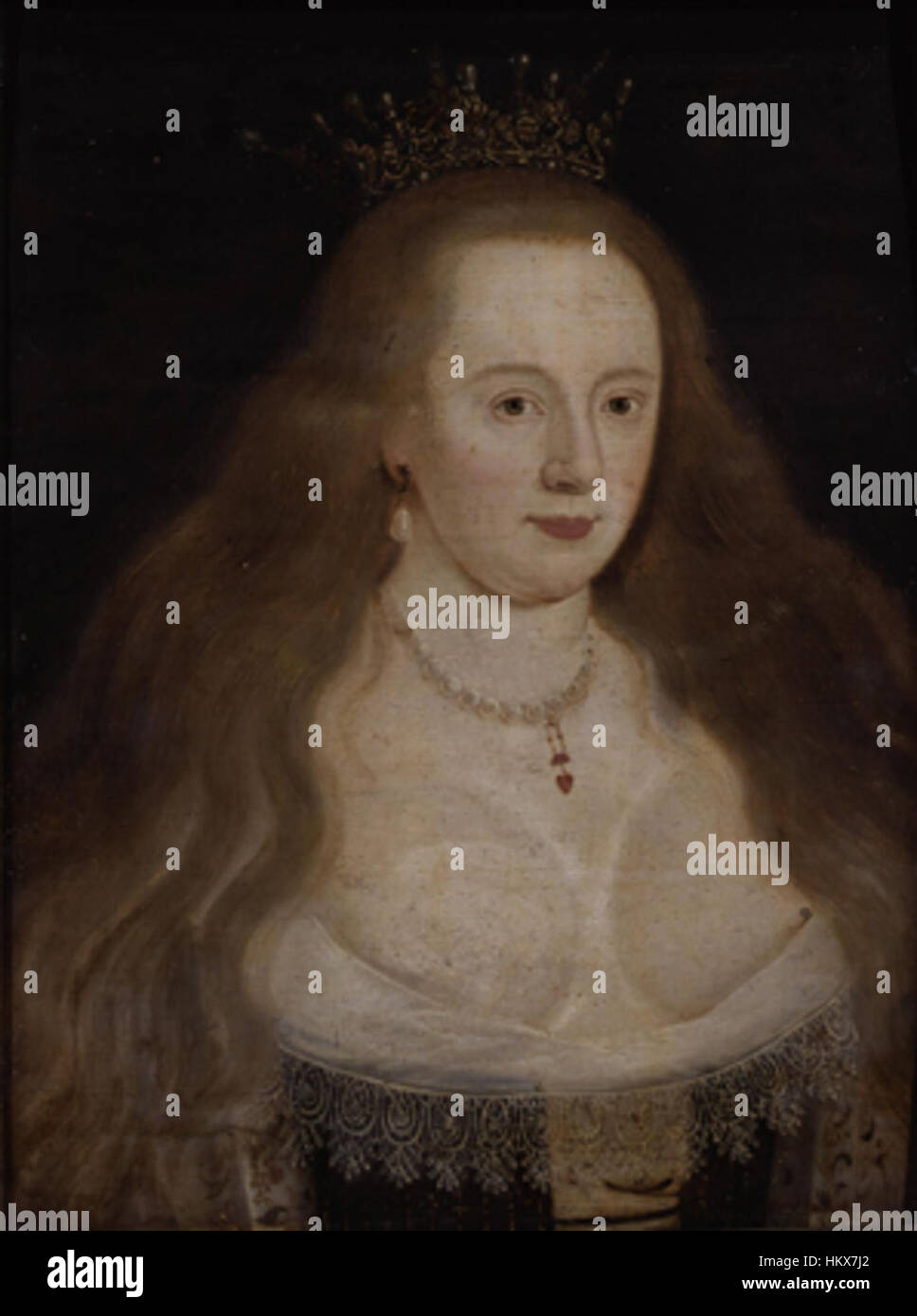 This portrait of Frances Howard, Duchess of Lennox, captures her noble ...