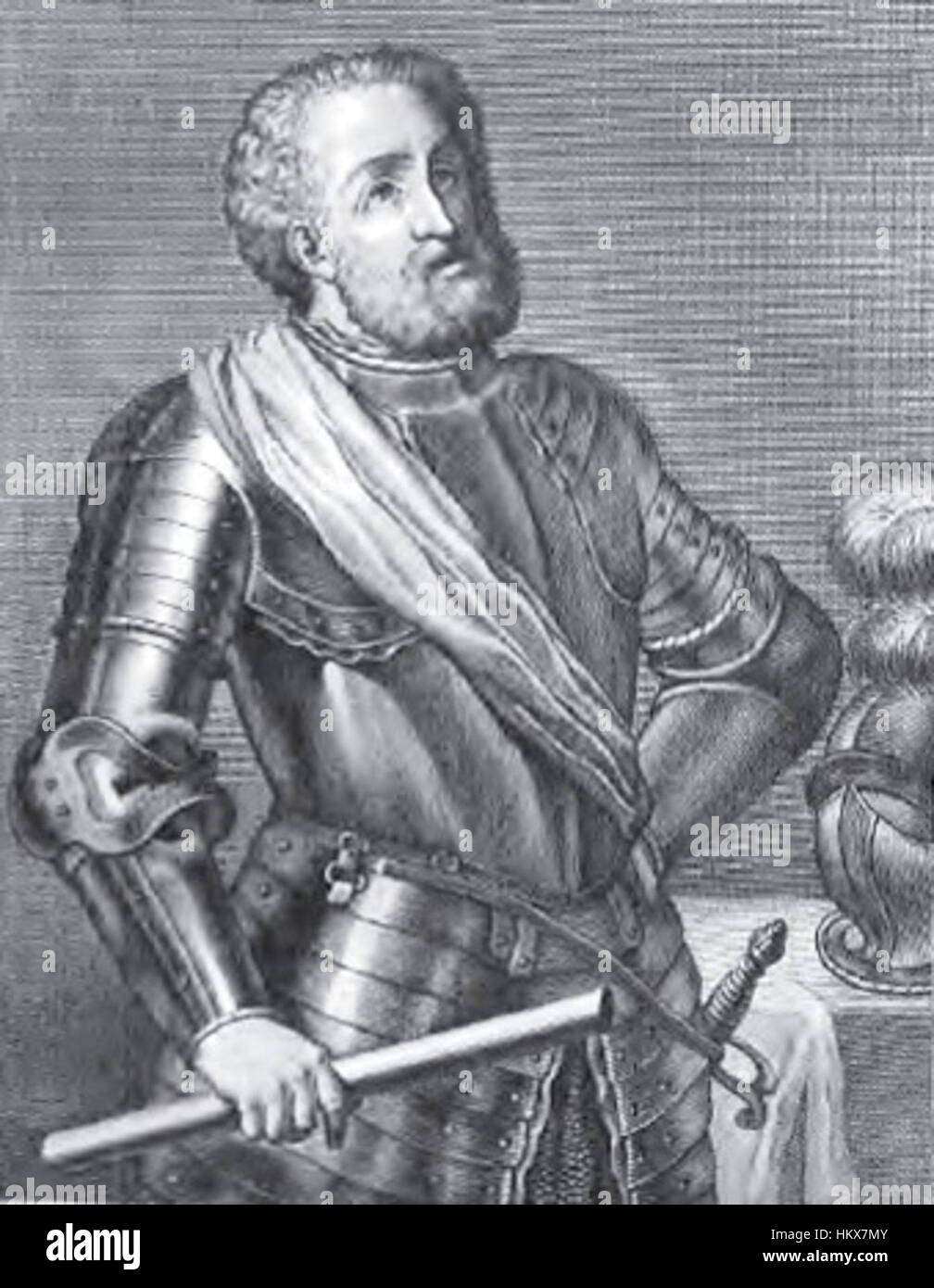 This historical painting depicts Rodrigo Díaz de Vivar, also known as ...