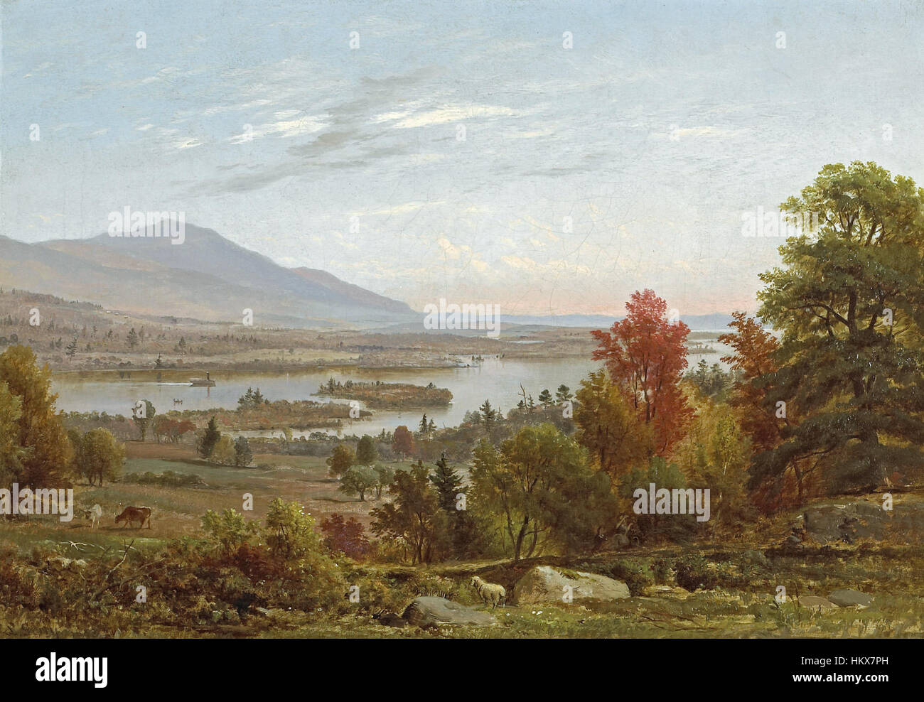 This 1858 painting by Samuel Lancaster Gerry portrays the serene beauty ...