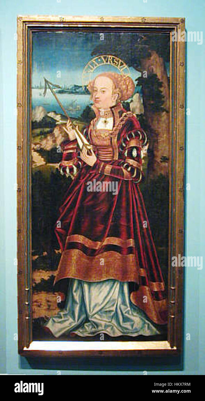 This painting by Simon Franck depicts Ursula Redinger as Saint Ursula ...