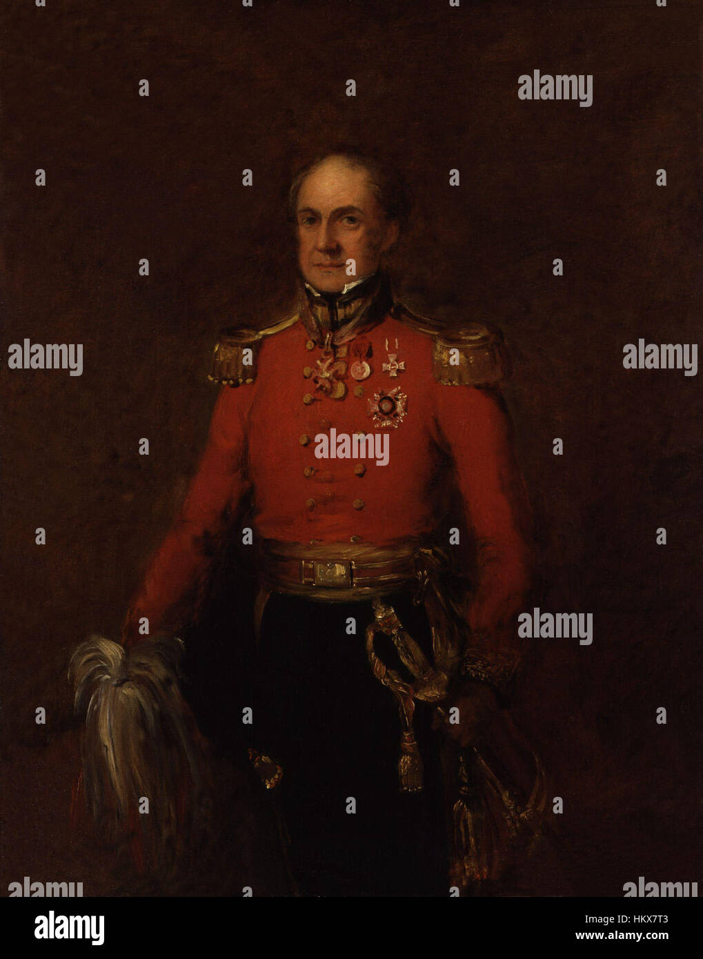 This portrait, painted by William Salter, depicts Sir Arthur Clifton ...