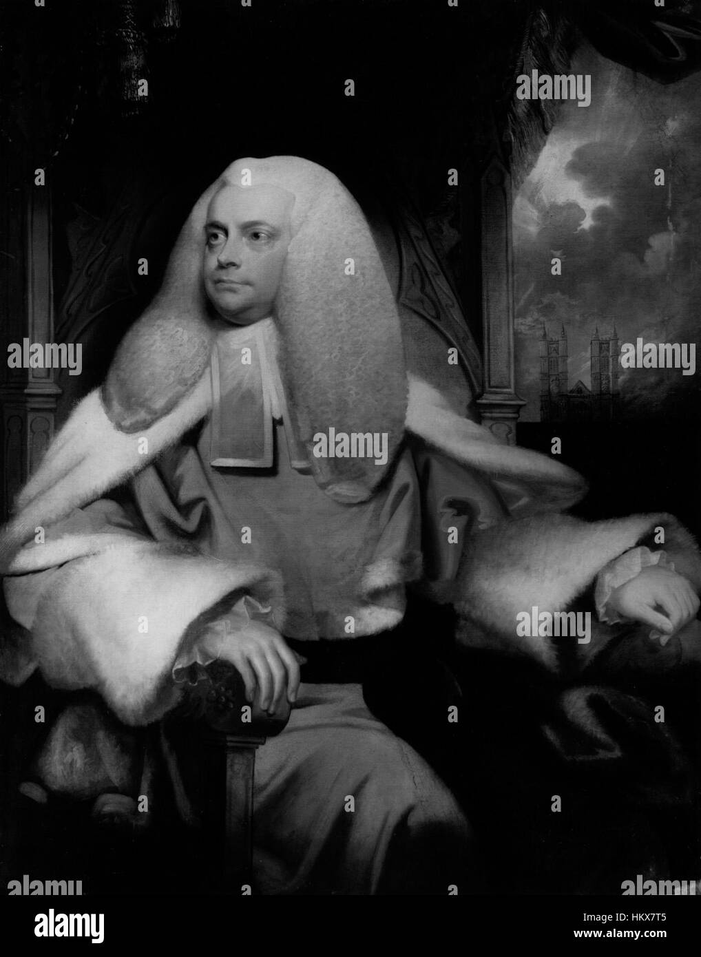 A portrait of Sir Francis Buller, 1st Baronet, painted by Mather Brown ...