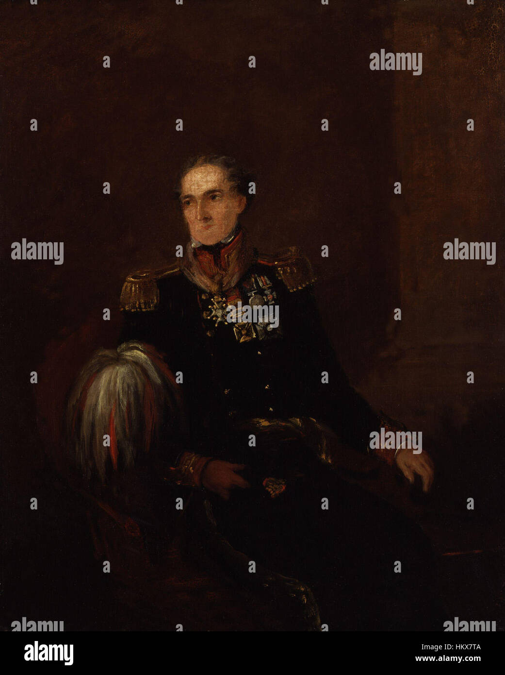 Sir Robert William Gardiner by William Salter Stock Photo - Alamy