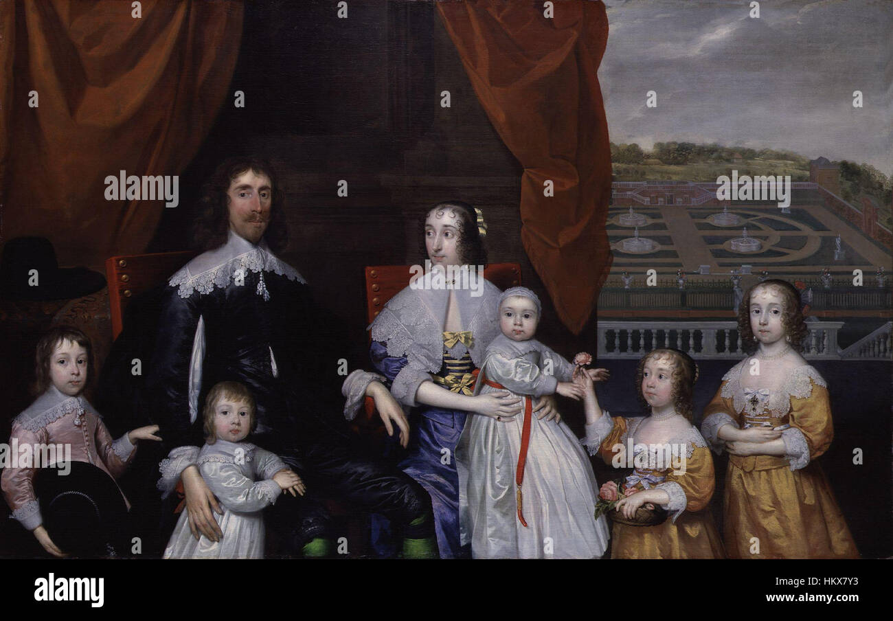 'The Capel Family' by Cornelius Johnson is a historical portrait that ...