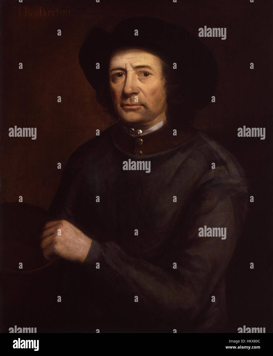 The portrait of Thomas Britton, painted by John Wollaston, captures the ...