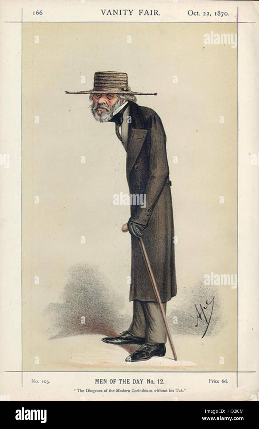 This 1870 illustration from Vanity Fair features Thomas Carlyle, a ...