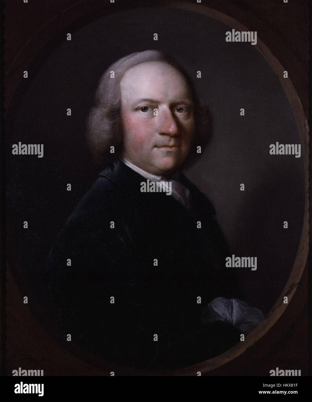 This portrait of Thomas Frye by artist Thomas Frye showcases the ...