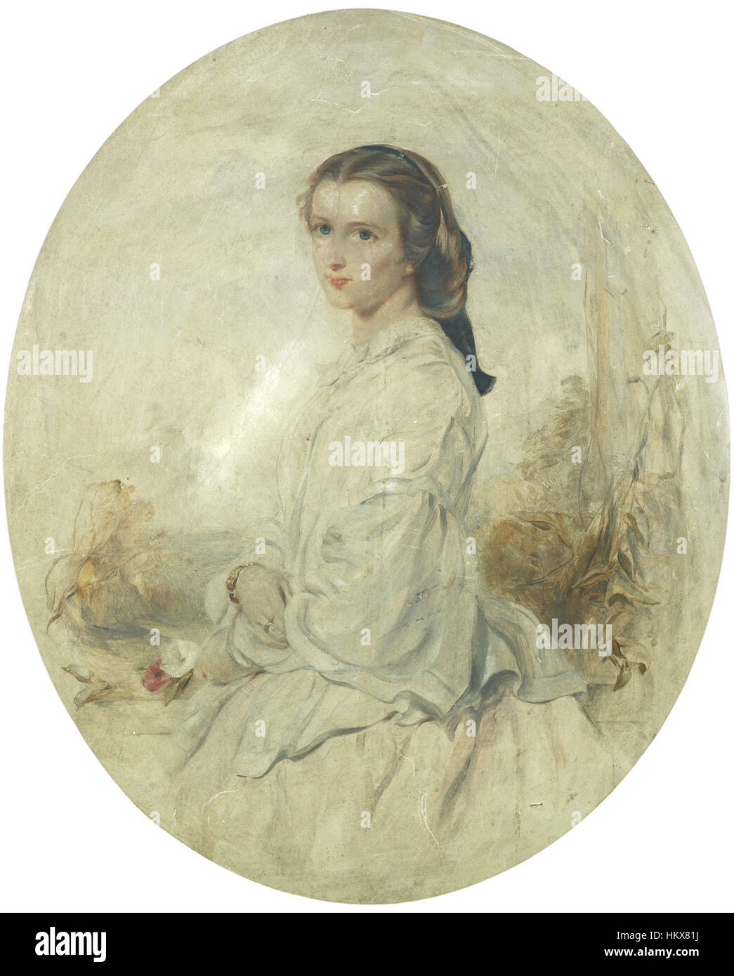 Thomas Crane - Portrait of a girl Stock Photo - Alamy