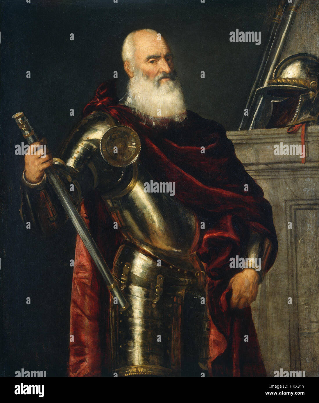 A painting attributed to the Italian master Titian (Tiziano Vecellio ...