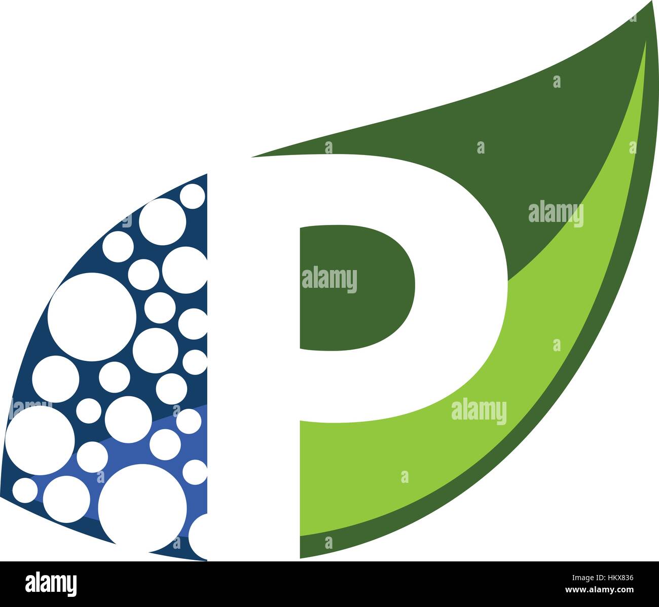 Leaf Water Letter P Stock Vector Image & Art - Alamy