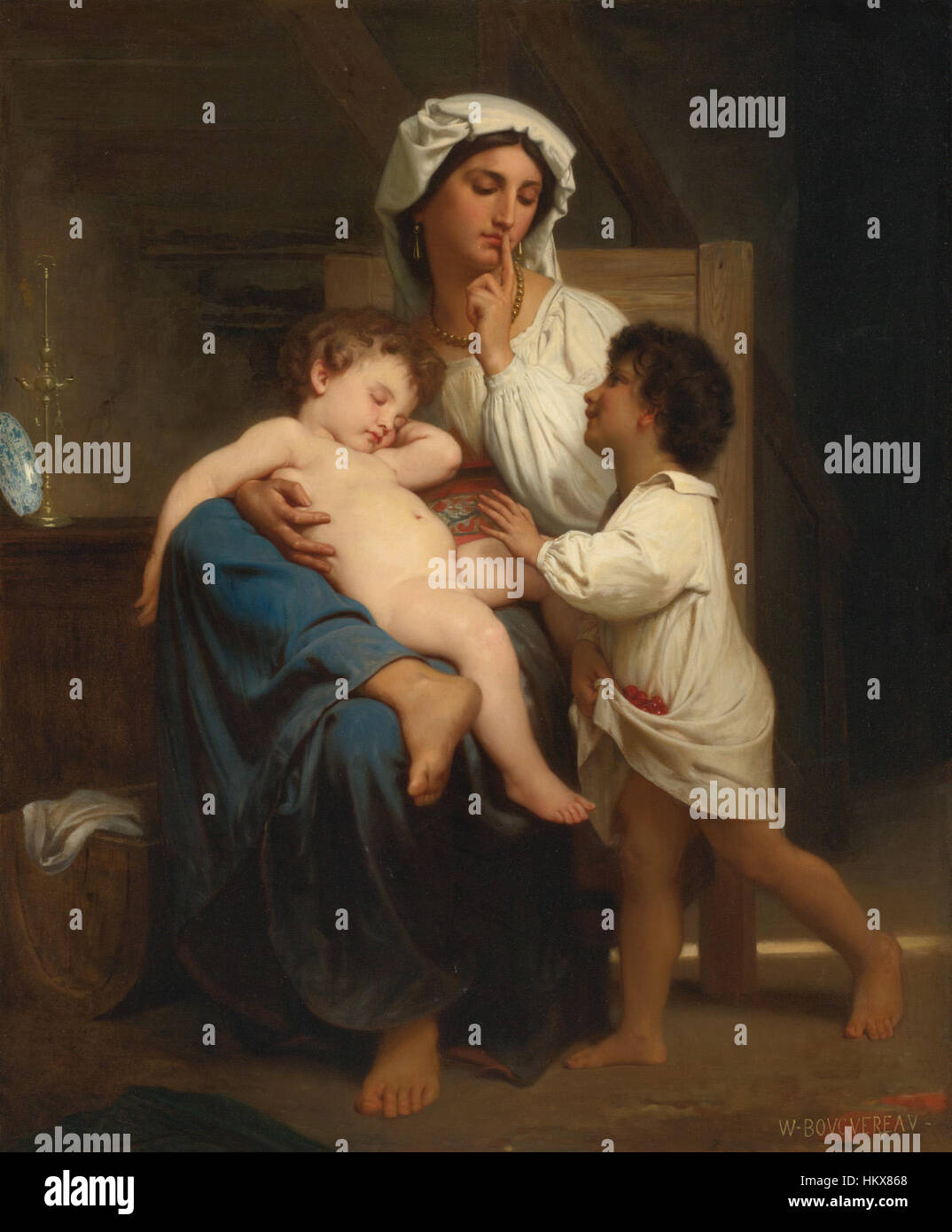 'Le sommeil' by William-Adolphe Bouguereau, painted around 1866 ...