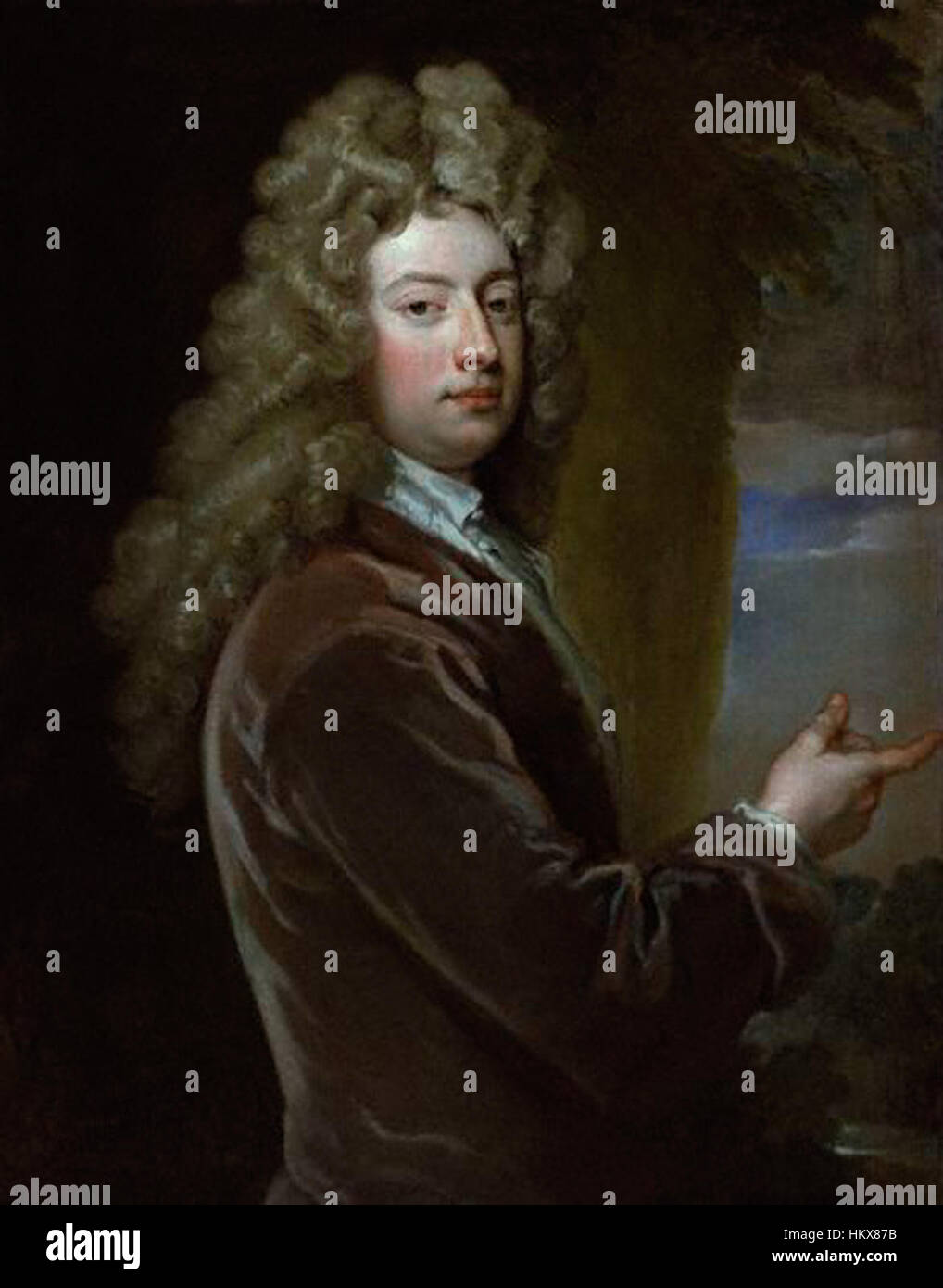 This portrait of William Congreve, the renowned English playwright and ...