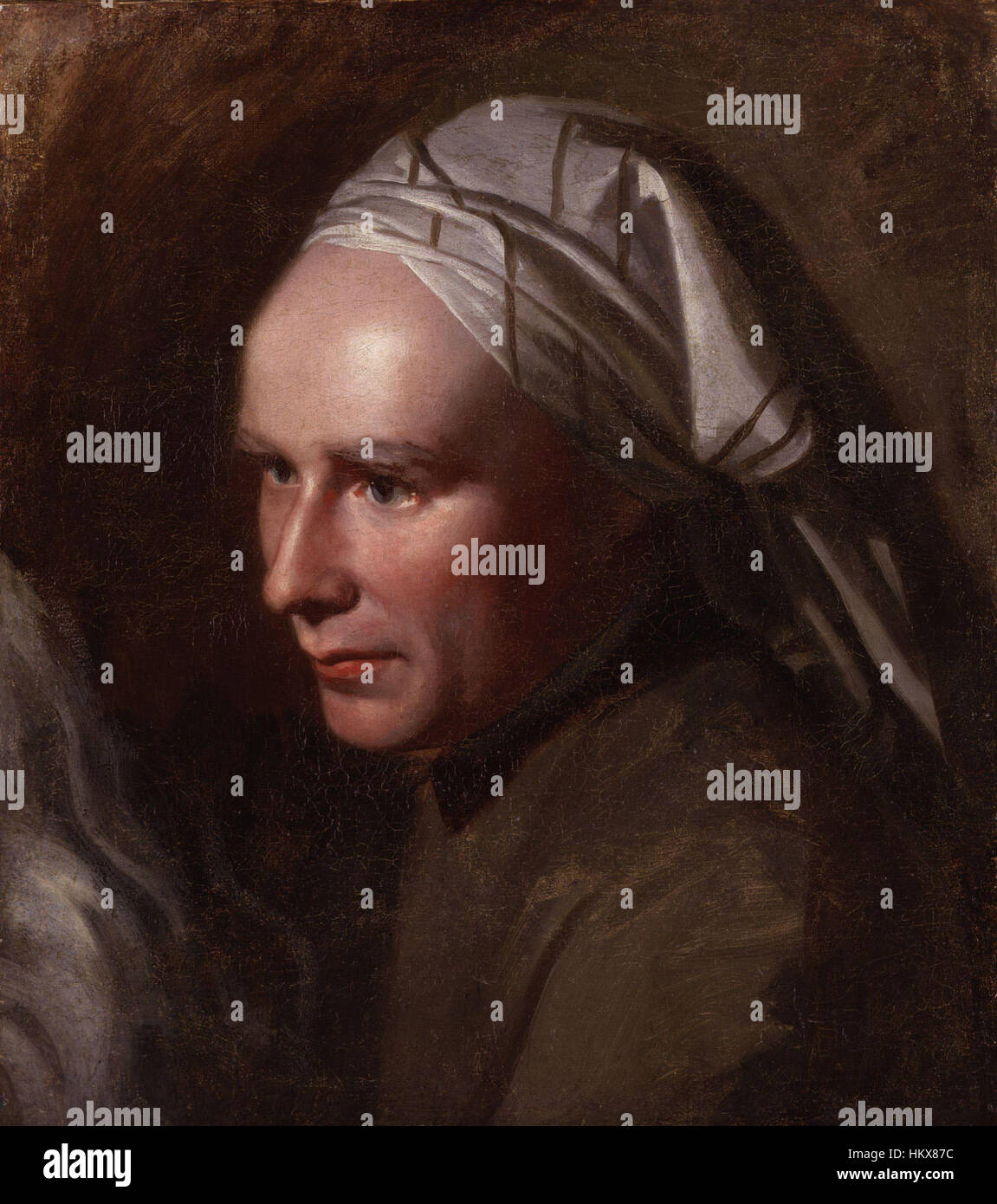 A portrait of William Cowper, painted by George Romney. The artwork ...