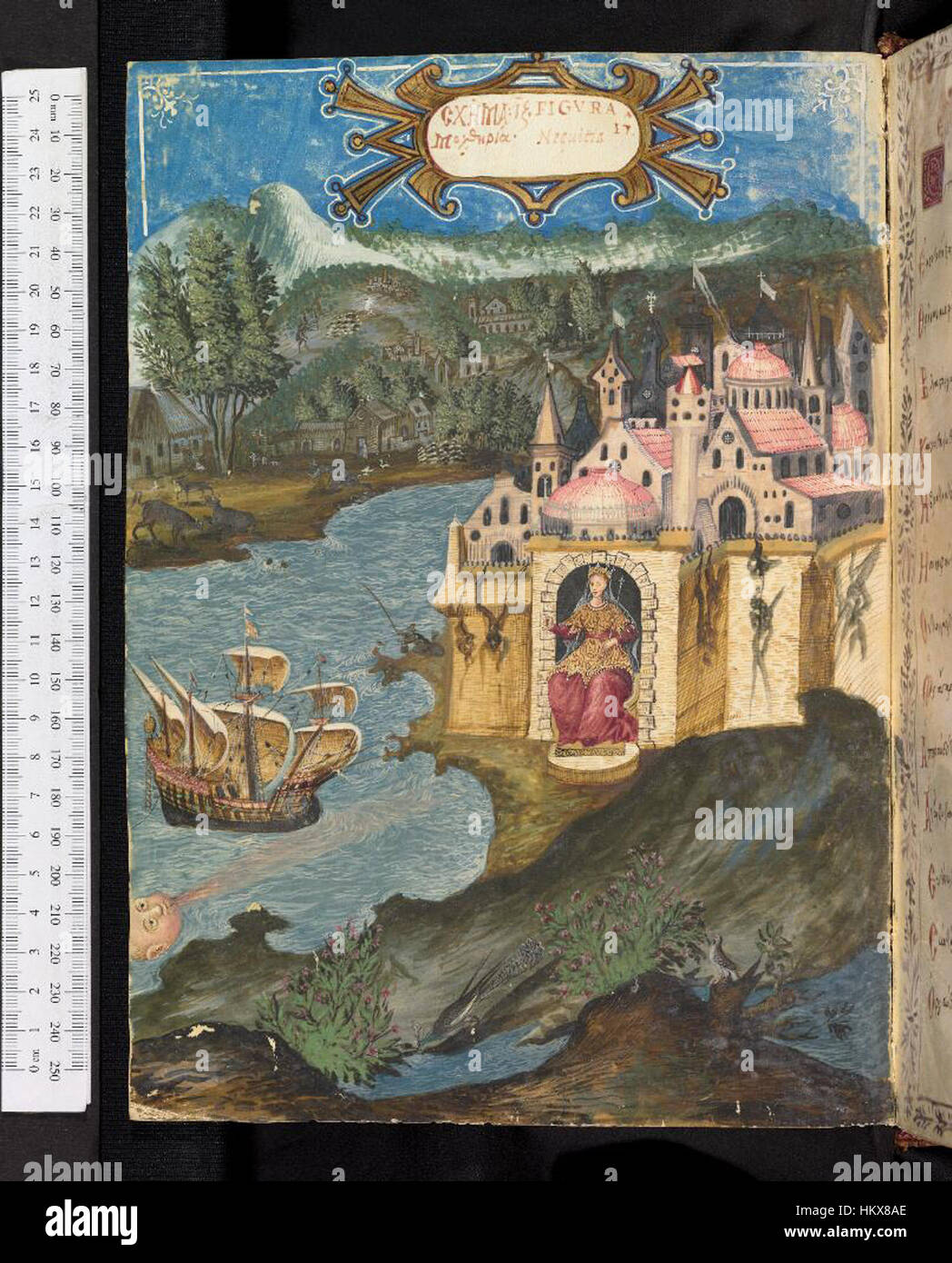 This painting represents a historical view of the Bodleian Libraries ...