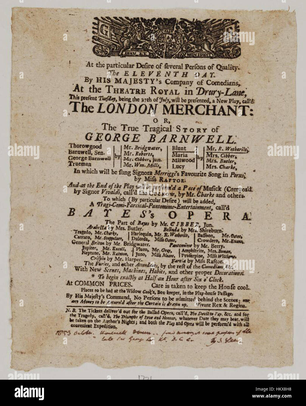 Playbill london hi-res stock photography and images - Alamy