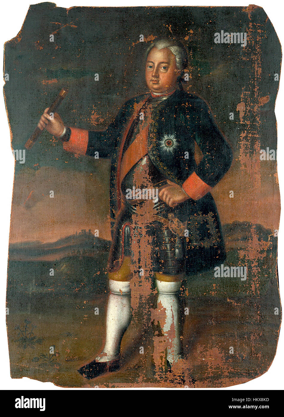 This portrait, 'Bildnis Friedrich Wilhelm I,' depicts Frederick William ...