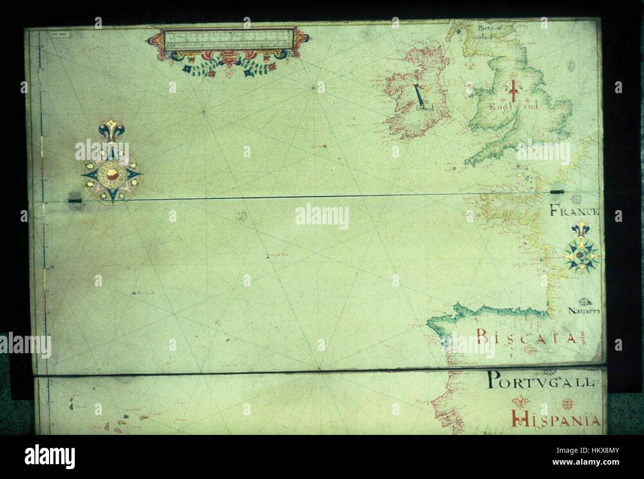 This Portolan chart, housed in the Bodleian Libraries, depicts the ...