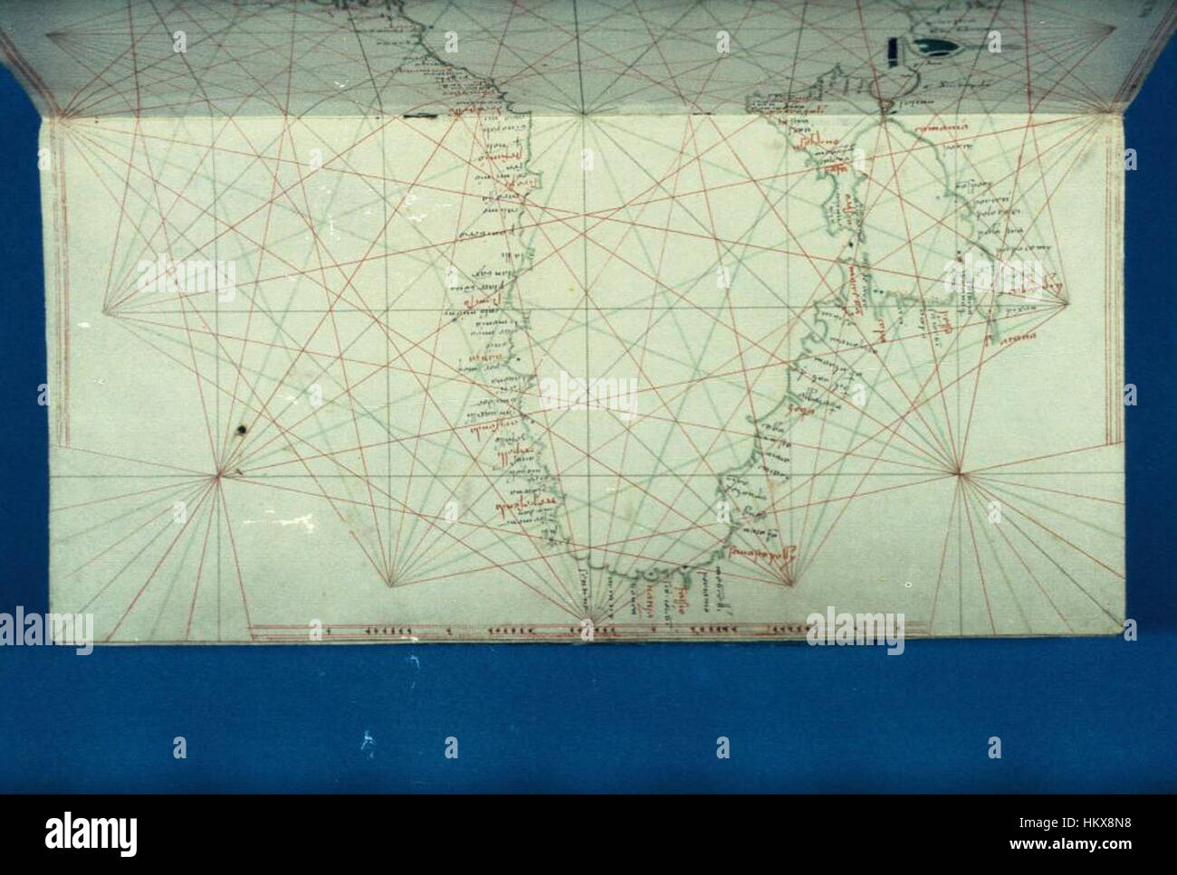 This portolan map, housed at the Bodleian Libraries, depicts the ...