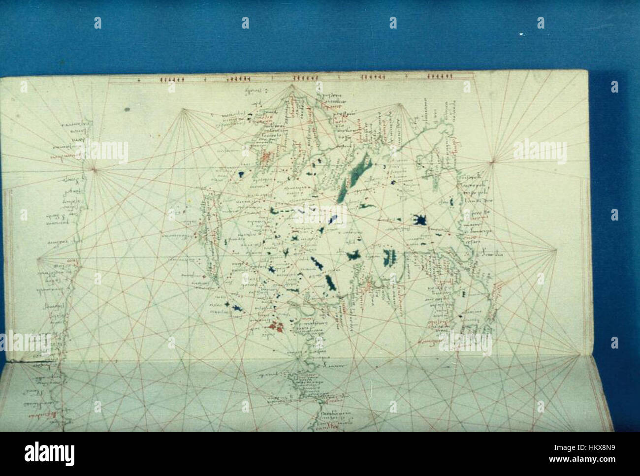 The Portolan codex, housed at Bodleian Libraries, is an ancient map of ...