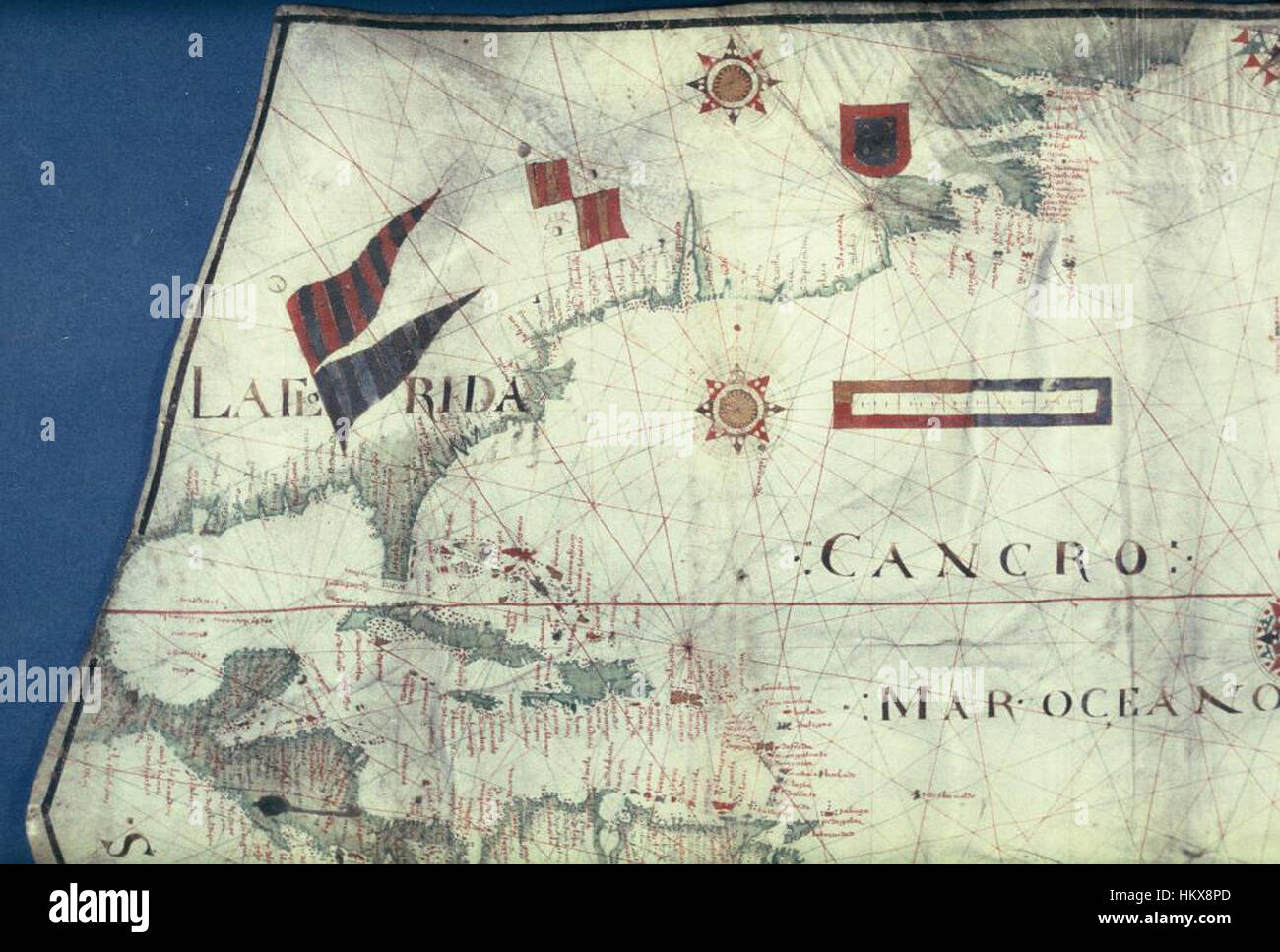 This Portuguese portolan chart from the Bodleian Libraries depicts the ...