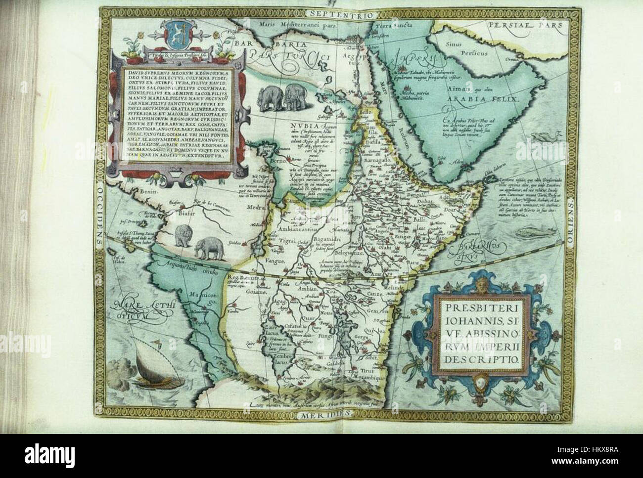 The map 'Presbiteri Johaniss sive Abissiniorvm Imperii' from the ...