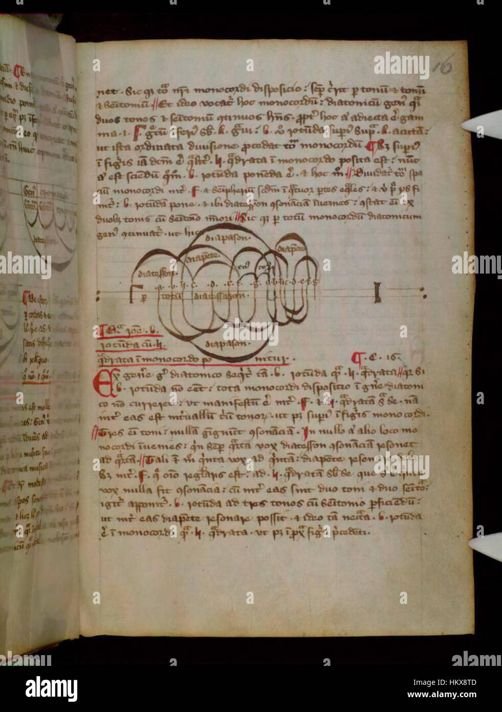 A page from the Quattuor Principalia Musicae manuscript, housed in the ...