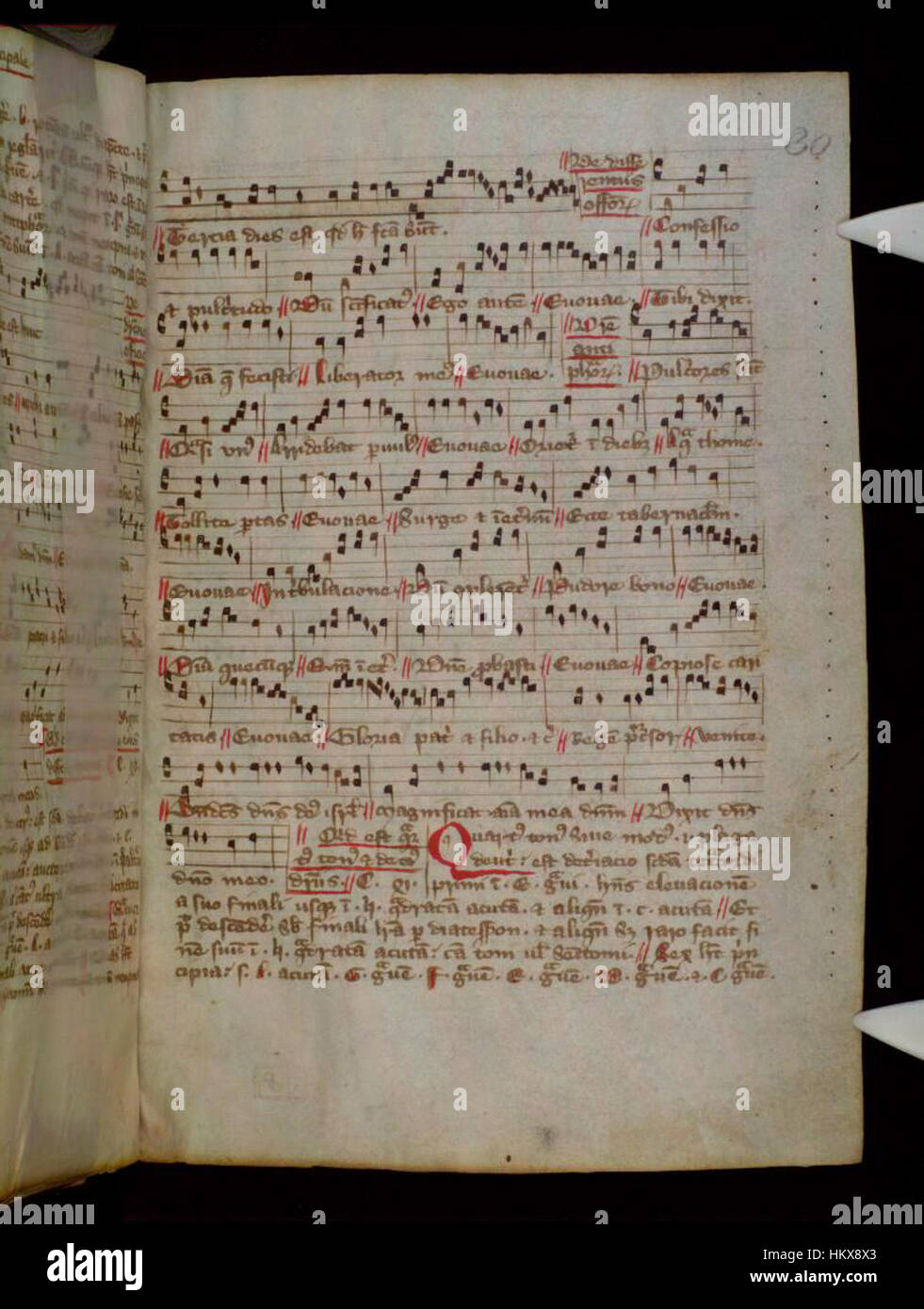This page from the manuscript 'Quattuor principalia musicae' showcases ...