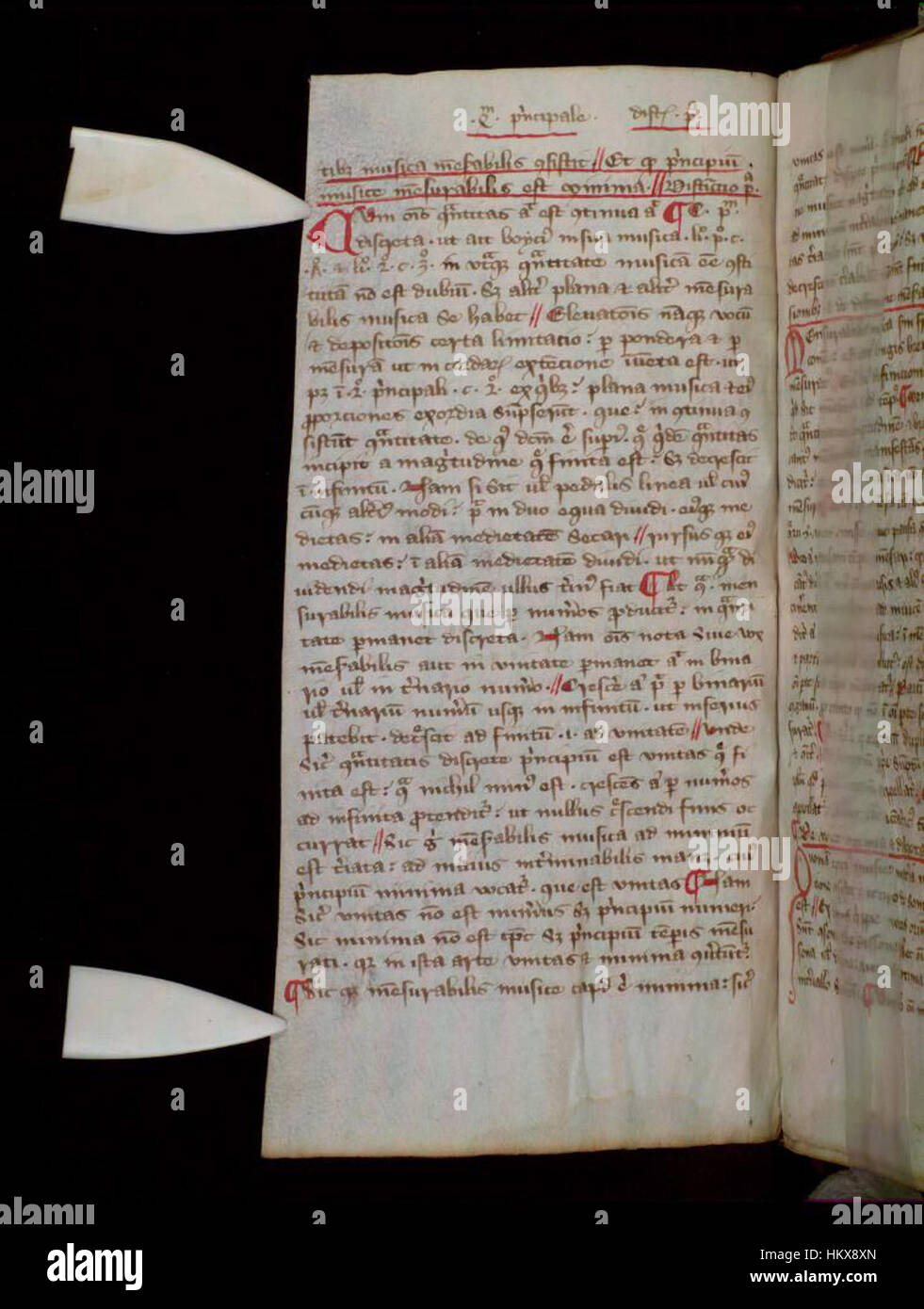 Bodleian Libraries, Quattuor principalia musicae 38v Stock Photo - Alamy