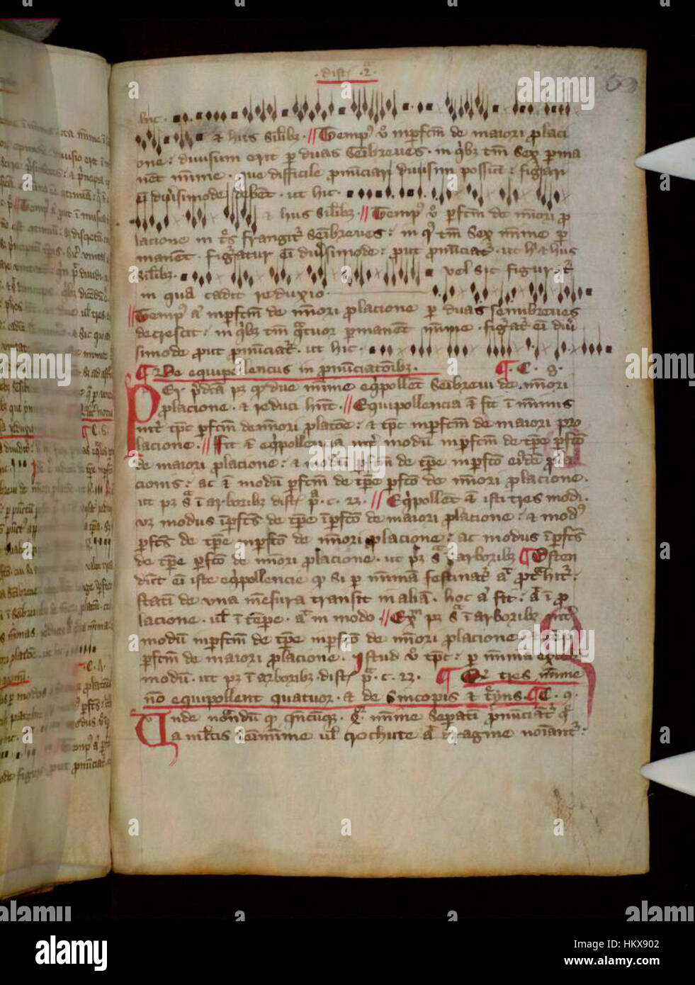 A page from the 15th-century manuscript 'Quattuor principalia musicae ...