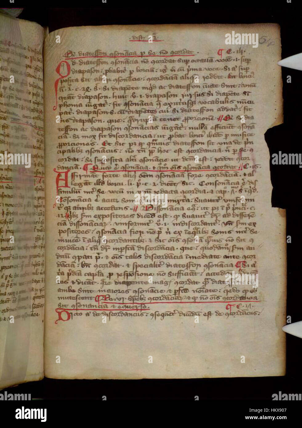 Bodleian Libraries, Quattuor principalia musicae 54r Stock Photo - Alamy