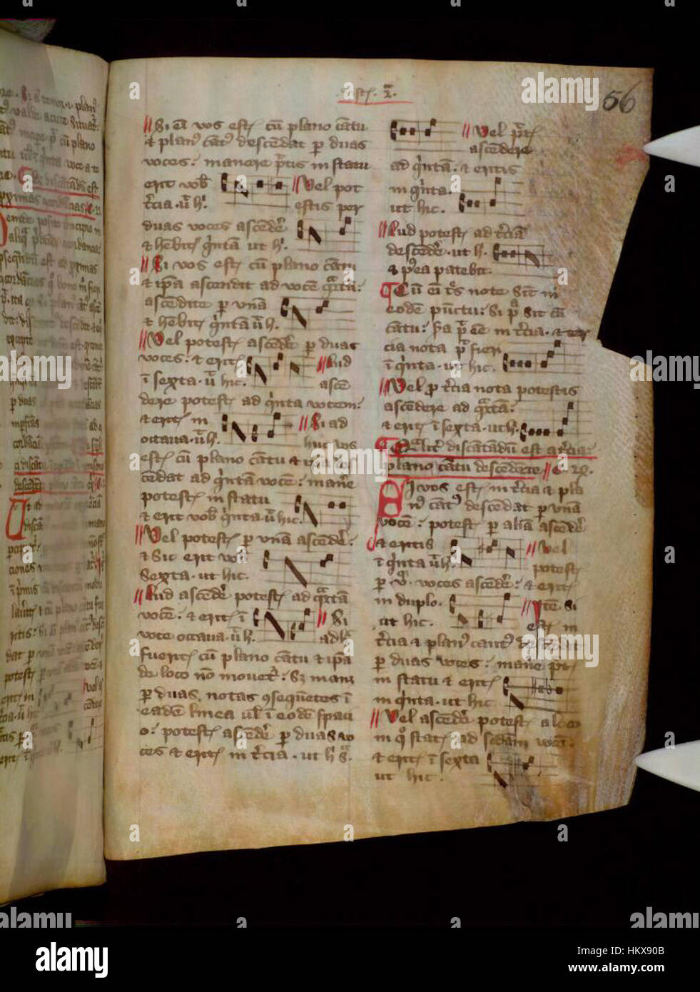 A manuscript page from 'Quattuor principalia musicae' housed in the ...