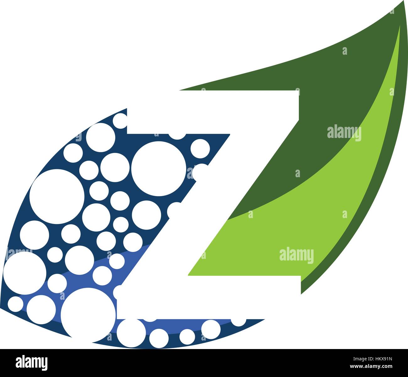 Leaf Water Letter Z Stock Vector Image & Art - Alamy