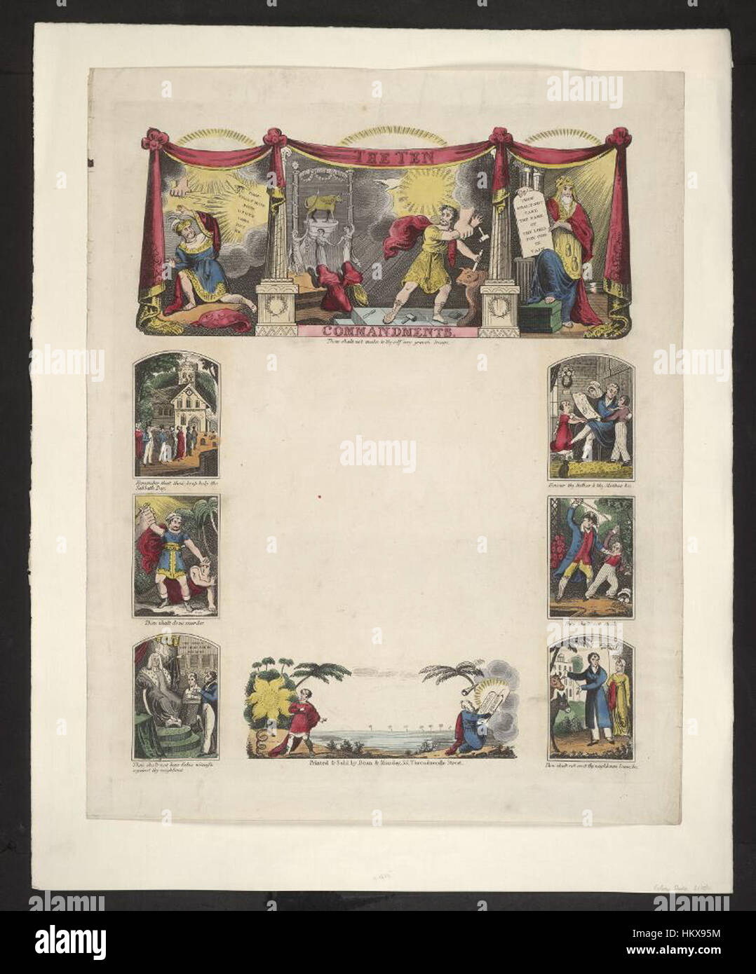 This artwork, housed in the Bodleian Libraries, depicts the Ten ...