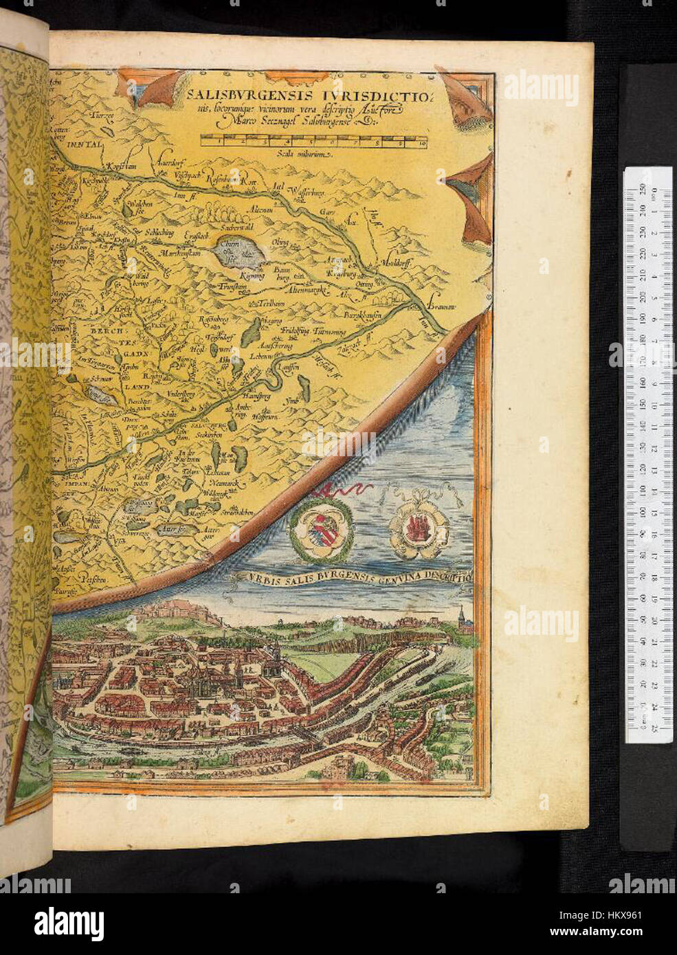 This image from the Bodleian Libraries shows a historical map, part of ...