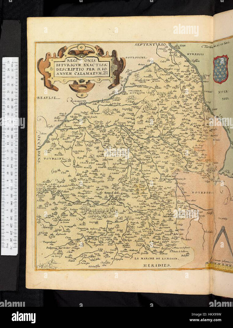A historic map, 'Theatrum orbis terrarum 10v', housed in the Bodleian ...