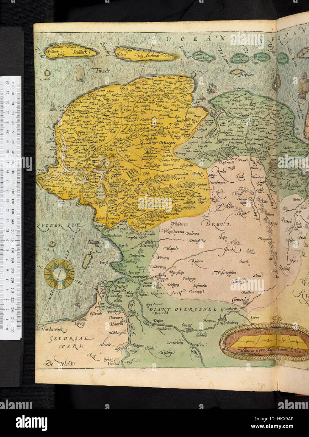 This 16th-century map, part of the Theatrum Orbis Terrarum series, is ...