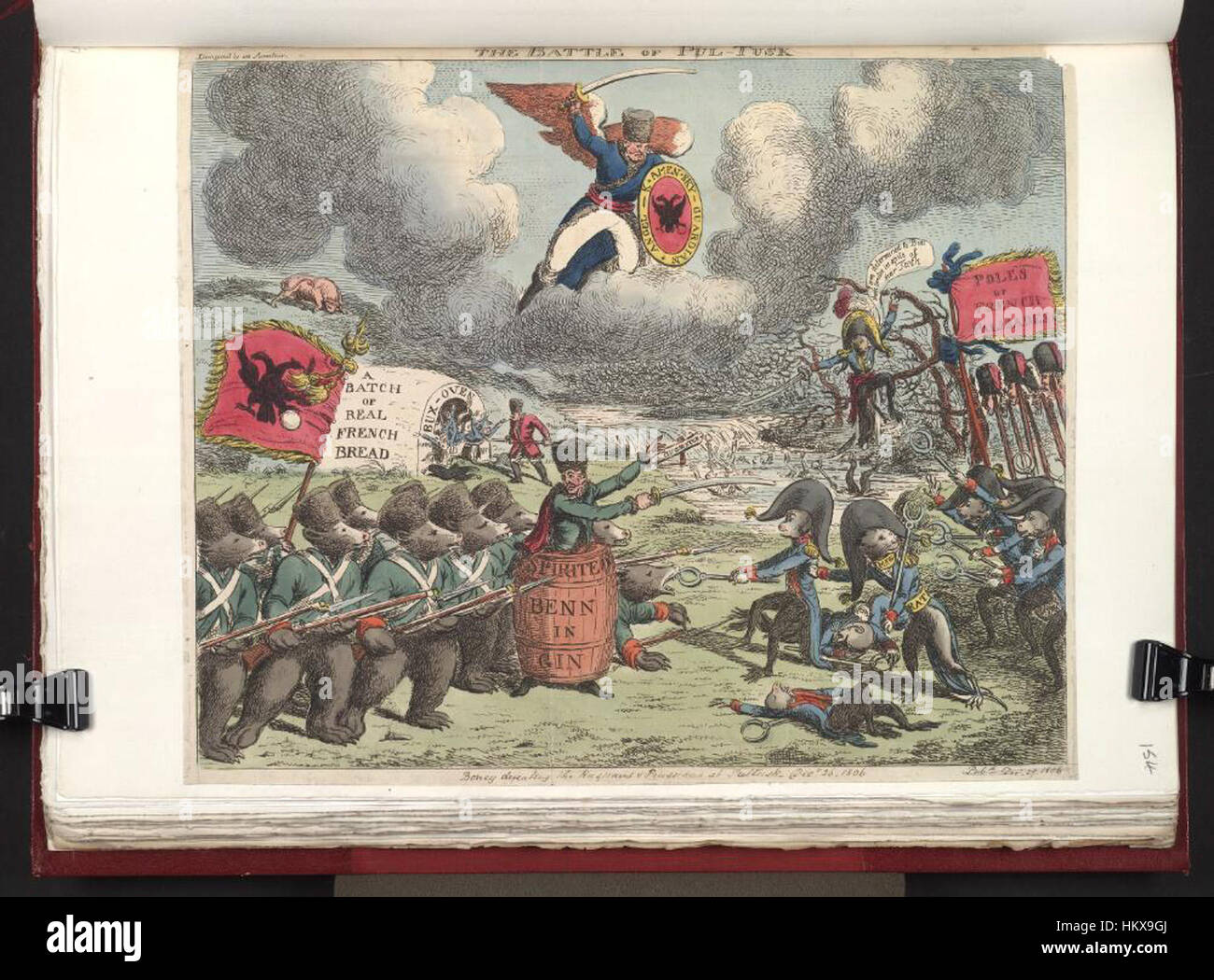 This artwork depicts the Battle of Pultusk, a significant event during ...