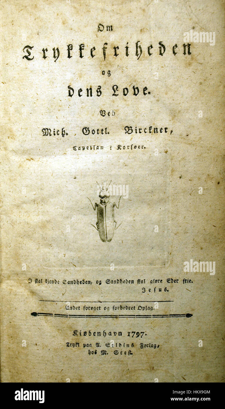 *Om Trykkefriheden og dens Love* is an artwork by Birckner that delves ...