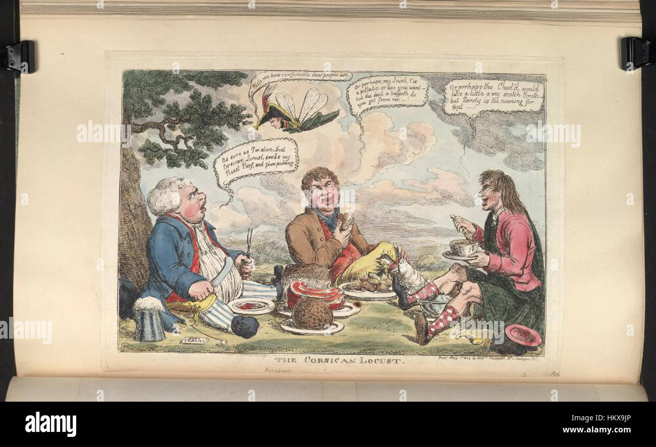 The painting titled *The Corsican Locust* held in the Bodleian ...