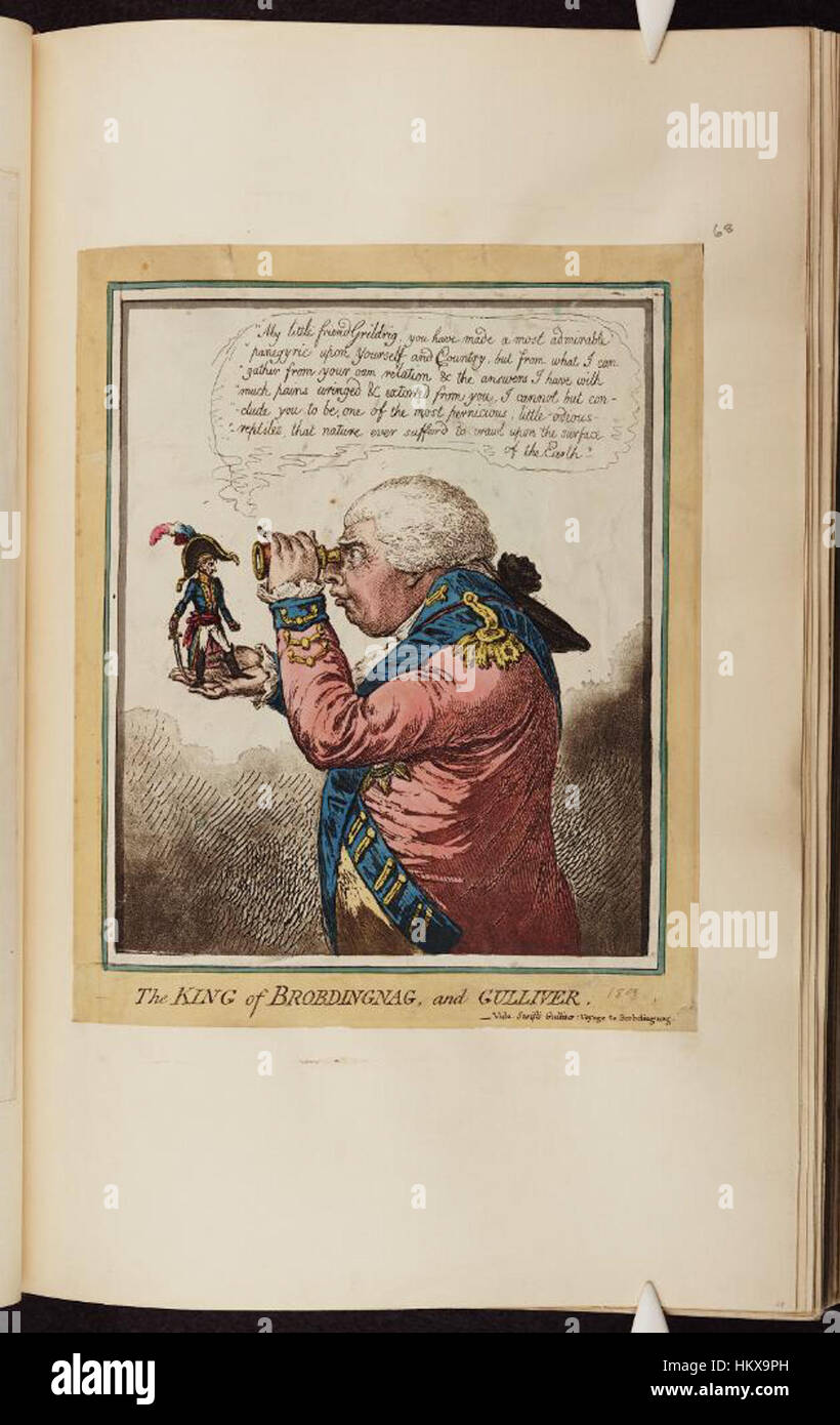 Bodleian Libraries, The King of Brobdingnag and Gulliver Stock Photo ...