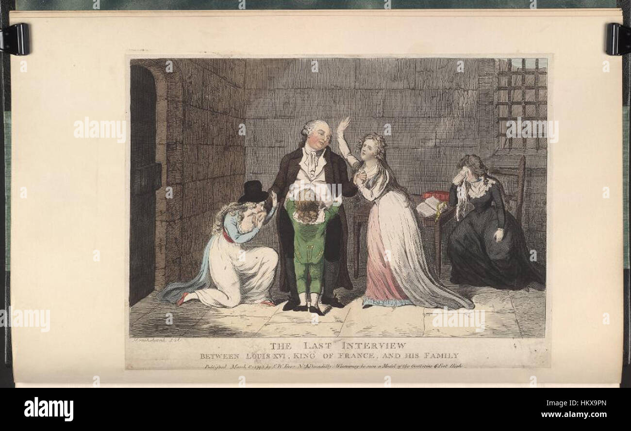 This poignant painting depicts the final meeting between Louis XVI ...