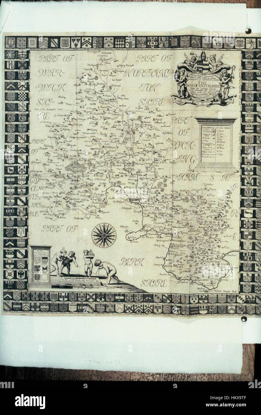This map, housed in the Bodleian Libraries, depicts the county of ...