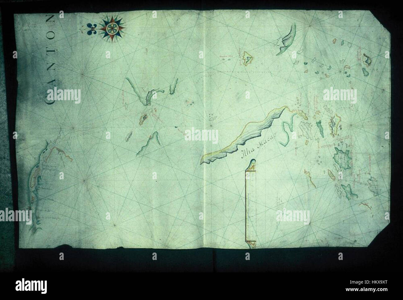 Samuel Thornton's 1707 painting *The Pearl River Channel to Canton ...