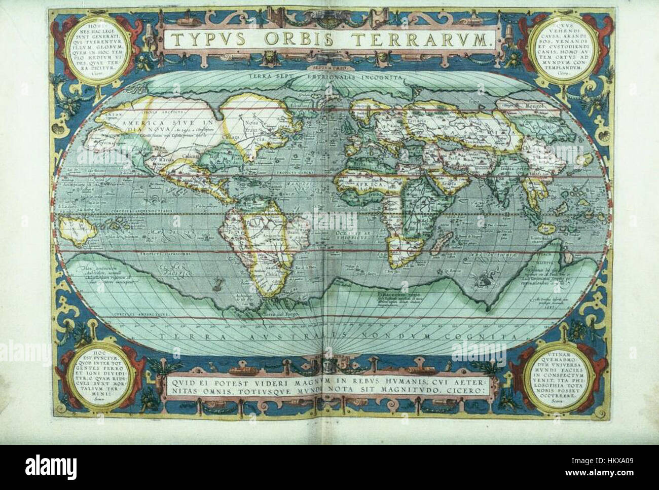 This map from the Bodleian Libraries, titled 'The World, 1587,' is an ...